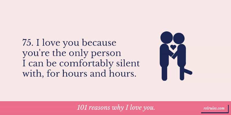 101 Reasons Why I Love You