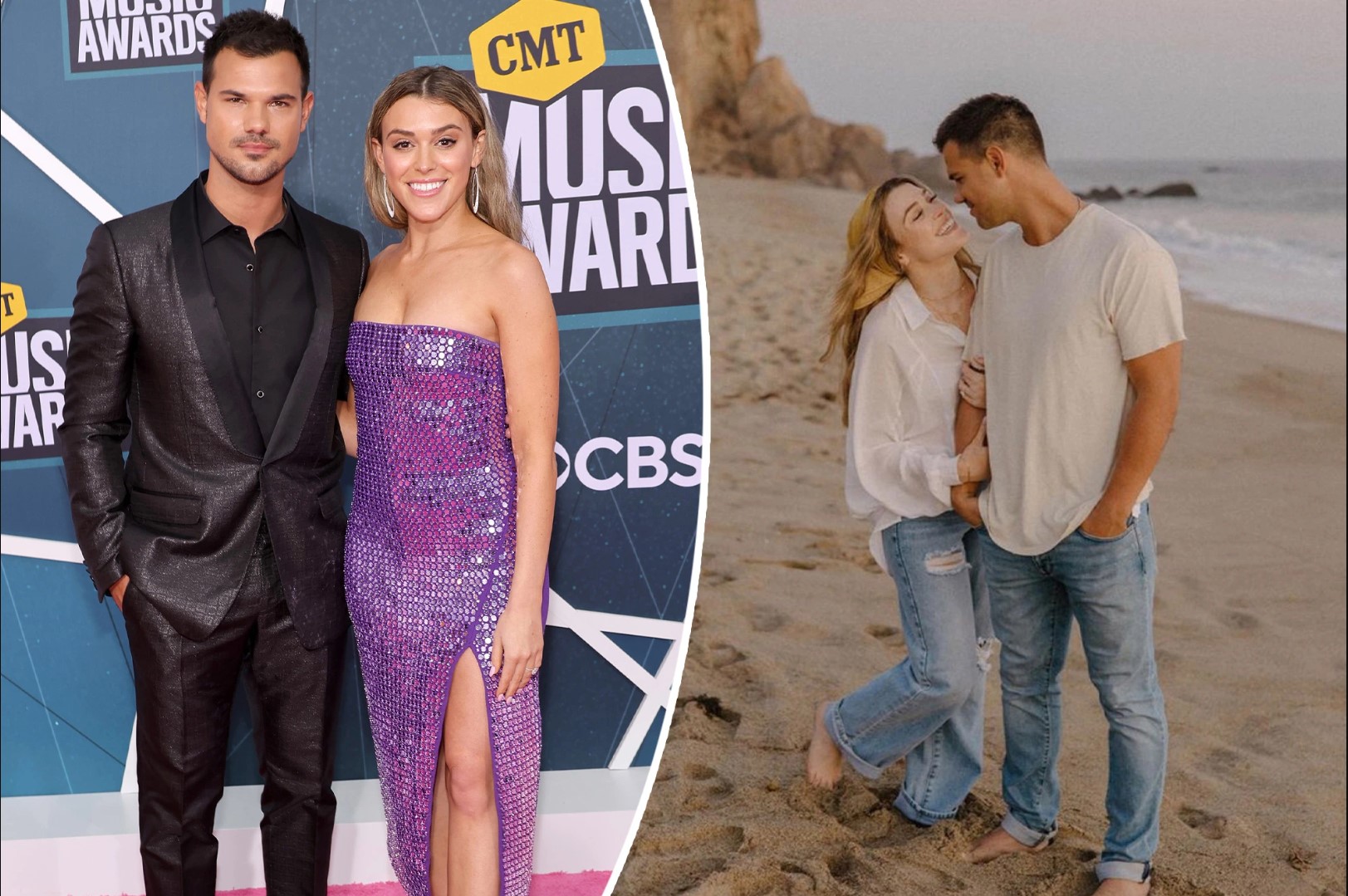 The wedding of Taylor Lautner and Taylor Dome takes place at a ...