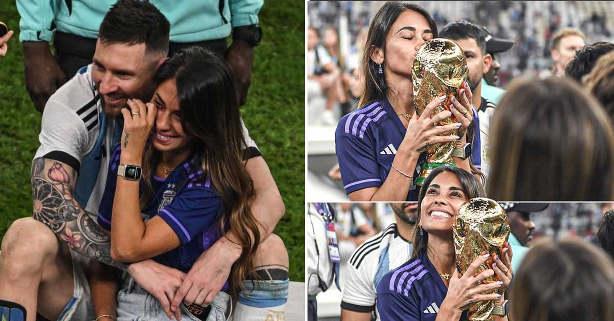 Lionel Messi's wife, Antonela Roccuzzo, Celebrates with GOAT Husband ...